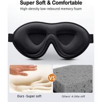 China Light Blocking Satin Eye Cover For Men Women Customized  3D Contoured Cup Sleeping Mask for sale
