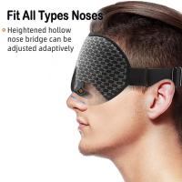 China Light Blocking Satin Eye Cover For Men Women Customized  3D Contoured Cup Sleeping Mask for sale