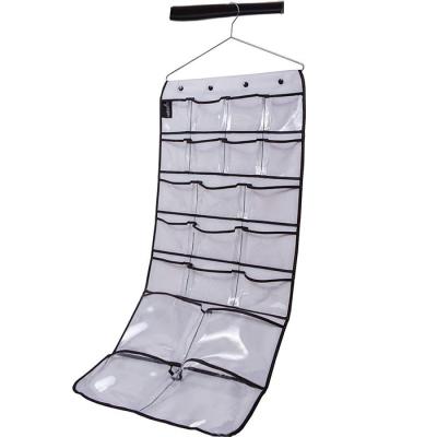 China Large Waterproof Hanging Closet Organizer 42 Pockets Dual Sided PVC Over Door Storage for sale
