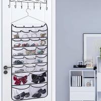 China Large Waterproof Hanging Closet Organizer 42 Pockets Dual Sided PVC Over Door Storage for sale