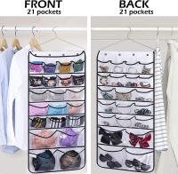 China Large Waterproof Hanging Closet Organizer 42 Pockets Dual Sided PVC Over Door Storage for sale