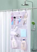 China Mesh Hanging Packing Organizer / 340oz 1000ml Shampoo Shower Organizer With Hooks for sale