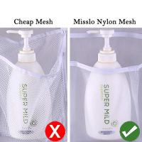 China Mesh Hanging Packing Organizer / 340oz 1000ml Shampoo Shower Organizer With Hooks for sale