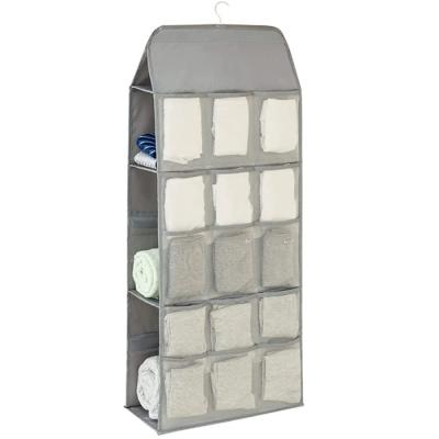 China Dual Sided Mesh Over Door Organizer 360 Rotating Metal Hanger 33.5 Inch Closet Storage for sale