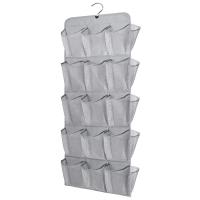 China Dual Sided 30 Pocket Hanging Shoe Organizer with 360 Degree Rotating Hanger for Closet for sale