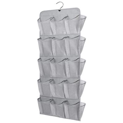 China Dual Sided 30 Pocket Hanging Shoe Organizer with 360 Degree Rotating Hanger for Closet for sale
