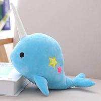 China Custom OEM ODM Crystal Super Soft Velvet Narwhal Stuffed Animal Plush Toy 12 inch for sale
