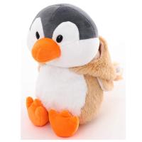 China Adorable Penguin Polyester Stuffed Animals Beige Cat Costume Plushies for sale