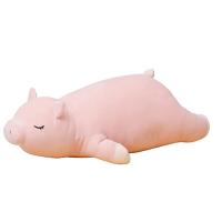 China Custom Sleeping Pig Plush Pillow 52cm Soft Stuffed Animal Toy for Kids for sale