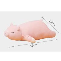 China Custom Sleeping Pig Plush Pillow 52cm Soft Stuffed Animal Toy for Kids for sale