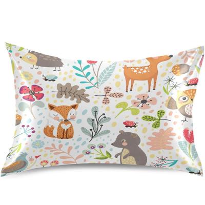China Custom Satin Pillowcase Envelope Closure Silk Pillow Cover 20x26 Inch for Hair and Skin for sale