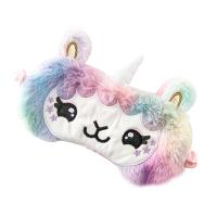 China Custom Plush Animal Sleeping Mask Blindfold Cute Rabbit Panda Eye Cover OEM for sale