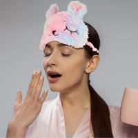China Custom Plush Cat Unicorn Sleeping Eye Cover Blindfold 20x9cm OEM ODM for sale