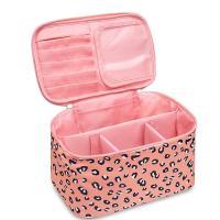 China Custom Travel Makeup Bag Large Cosmetic Organizer 300D Oxford for Women for sale