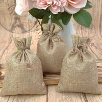 China Custom Burlap Drawstring Bags 4x6 with Cotton Lining for Cosmetic Jewelry Storage for sale