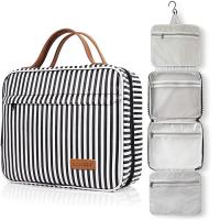 China Waterproof PVC Travel Hanging Toiletry Bag with 6 Compartments 11.4x4.3x10in for sale