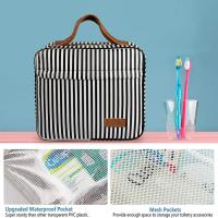 China Waterproof PVC Travel Hanging Toiletry Bag with 6 Compartments 11.4x4.3x10in for sale
