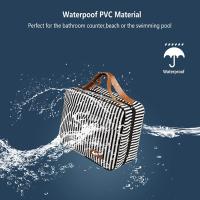 China Waterproof PVC Travel Hanging Toiletry Bag with 6 Compartments 11.4x4.3x10in for sale