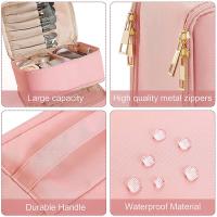 China Large Nylon Cosmetic Makeup Bag Organizer Portable Travel Case with Compartments 500 MOQ for sale