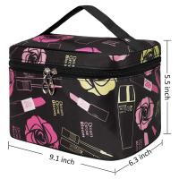 China Women Portable Cosmetic Bag Cute Makeup Travel Case Multifunctional Toiletry Bag 500 Pieces MOQ for sale