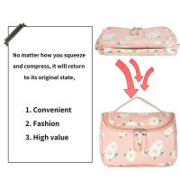 China PU Large Makeup Bag Organizer Zipper Pouch 500 Piece MOQ Waterproof Travel Toiletry Case for sale