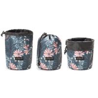 China Customizable Travel Makeup Bag Cosmetic Organizer 6L Polyester Navy Floral for sale