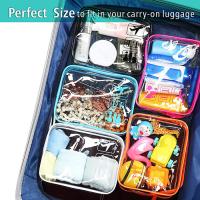 China TSA Approved Clear Toiletry Bag 5 Pack Quart Size PVC Travel Makeup Case for Women Men for sale