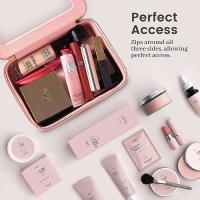 China OEM Clear Zipper Makeup Bag Travel Toiletry Cosmetic Case 8x5.9x2.5 Inch TSA Approved for sale