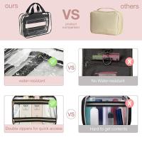 China Customizable Water-Resistant Travel Toiletry Bag with Hanging Hook 500pcs MOQ for sale