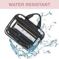 China Customizable Water-Resistant Travel Toiletry Bag with Hanging Hook 500pcs MOQ for sale