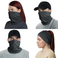 China Custom Polyester Breathable Neck Gaiter Face Cover Multi Use Bandana Scarf for Dust Wind Sun Protection 500 Pcs MOQ for sale