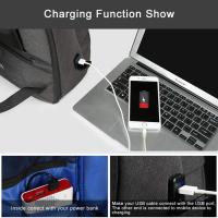 China 13.3 Inch Laptop Backpack Anti Theft TSA Lock USB Charging Lightweight Travel Bag Oxford for sale