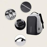 China Oxford Anti Theft Business Backpack with USB Charging Port Lightweight Laptop Backpack 18x12.2x5 inch for sale