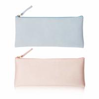 China Custom PU Leather Pencil Case Pouch with Zipper 500pcs MOQ ODM for sale