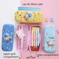China Custom EVA 3D Cartoon Pencil Case Large Capacity Pen Organizer Pouch for Kids 500pcs MOQ for sale