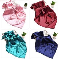 China Custom Satin Large Vintage Square Head Scarf 35 Inch Silk Feeling Bandana Wrap for Women for sale