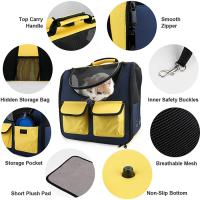 China Oxford Fabric Pet Carrier Backpack for Cats and Small Dogs Up to 22 Lbs Customizable for sale