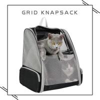 China Small Pet Carrier Backpack for Cats Dogs Oxford Fabric Ventilated Safety Straps Collapsible 13x11x17 for sale