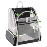 China Small Pet Carrier Backpack for Cats Dogs Oxford Fabric Ventilated Safety Straps Collapsible 13x11x17 for sale