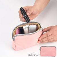China 9L Travel Makeup Bag Nylon Exterior Water Resistant Toiletry Organizer with Small Cosmetic Pouch for sale