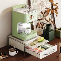 China New 2 Tier Coffee Machine Capsule Holder with Pull-out Board  Nespresso Pod Storage Box Tea Bag Plate Rack Mug Organizer Drawer for sale