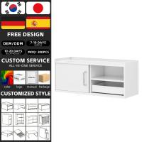 China 3 Layer Livingroom Countertop Storage Cabinet with Dustproof Sliding Door Mug Kitchen Spice Organizer Rack Coffee Capsule Drawer for sale