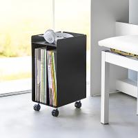 China Modern Metal Double Tier Mobile Book Storage Cart with Wheels for Bedroom and Living Room-Multifunction Divided Storage for sale