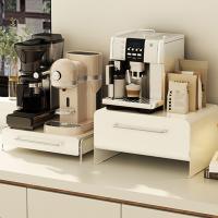 China Metal Cup Holder Coffee Machine Stand Counter Top Mug Case Sugar Box Rack for Living Room Furniture Storage Cabinet Desktop for sale