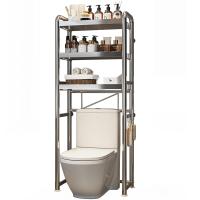 China 3 Tier 304 Stainless Steel Storage Rack Above Toilet Removable Bathroom Standing Towel Bath Supplies Organize Holder Space Saver for sale