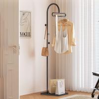 China Mobile Tidy Clothes Coat Garment Clothing Hanging Rail Rack Storage Stand with Wheels Freestanding Hats Bags Bedroom Organizers for sale