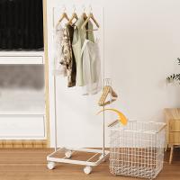 China Large Home Metal Mesh Laundry Rack Removable Wheels Double for Dirty Clothes Bedroom Storage Organizers for Bathroom Bedroom for sale