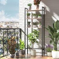 China 3-Tier Green Plant Display Holder Metal Bathroom Shelf for Toilet Storage Floor Washing Machine Racks Space Saver Balcony for sale