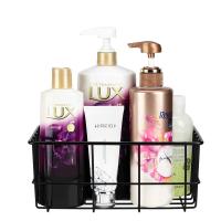 China Bathroom Stainless Steel Adhesive Suction Cups Shower Caddy Soap Dish Storage Wall Mounted Wire Organizer Basket Suction Hooks for sale