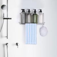 China Shower Caddy Organizer Shelf Adhesive Stainless Steel Shelves for Bathroom Storage No Drilling Wall Mounted Toiletries Basket for sale